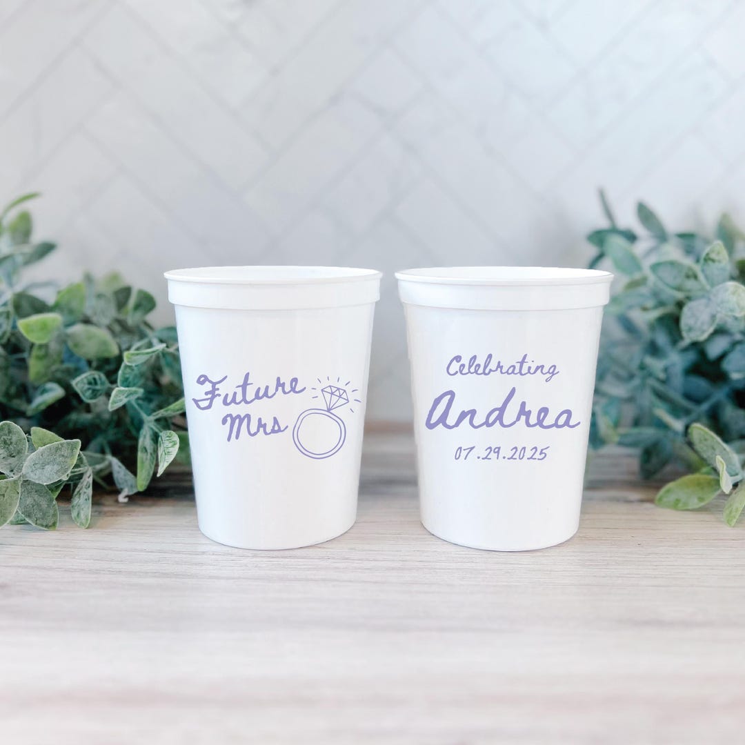 Custom Future Mrs Stadium Cups - Bridal Shower Party Favor - Etsy