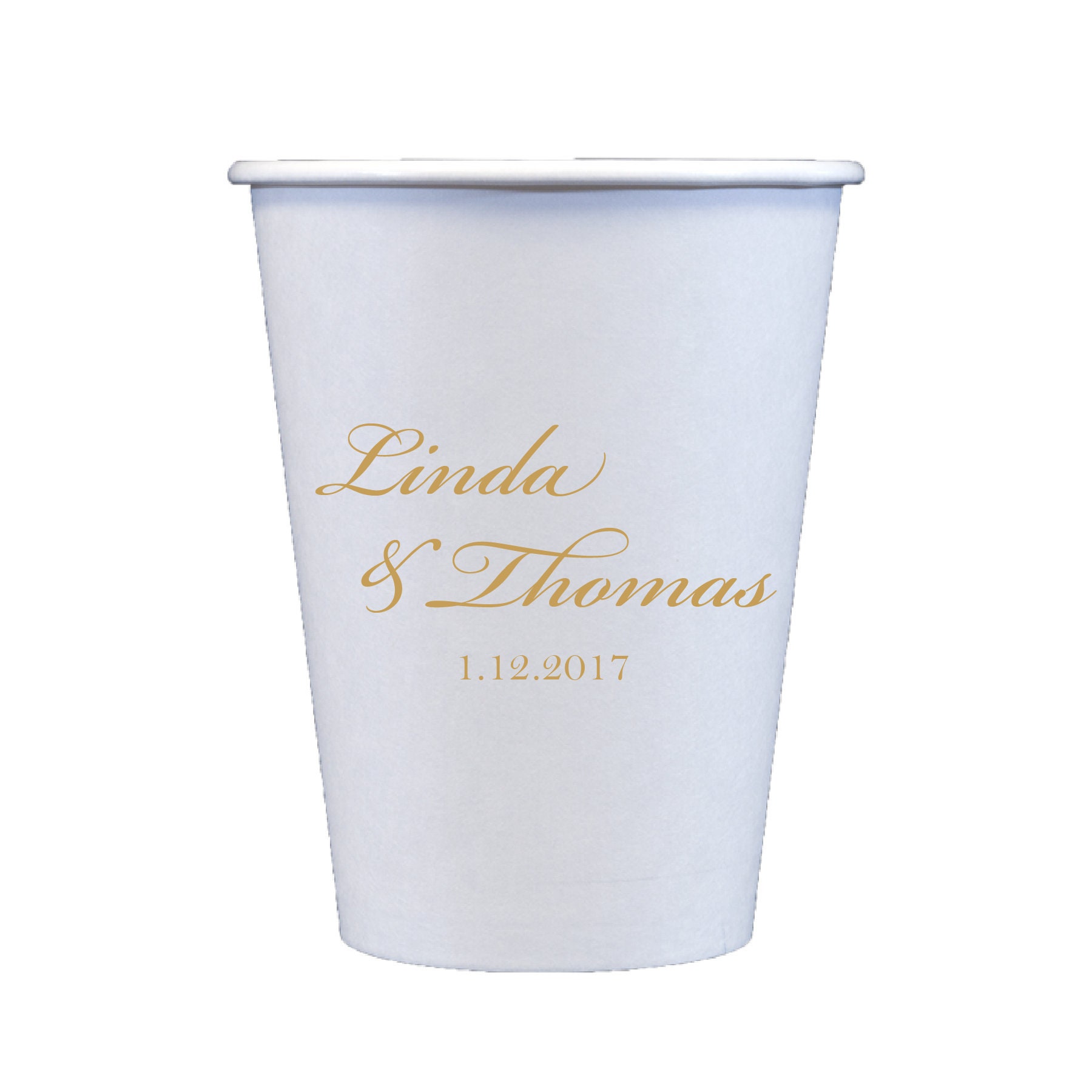 Personalized Wedding Paper Cups Coffee Bar Hot Chocolate | Etsy