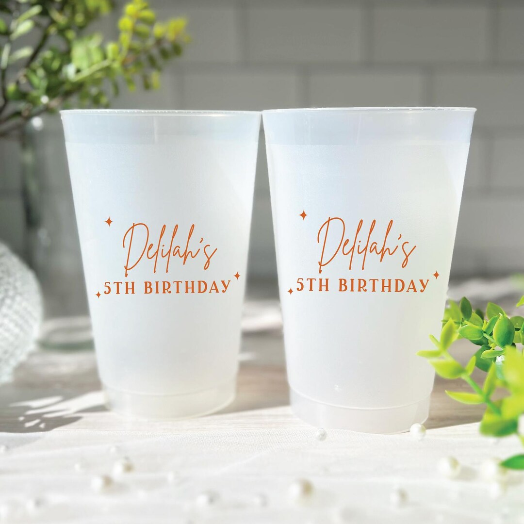 Sparkle and Shine Birthday Party Cups - Plastic Party Cups ...