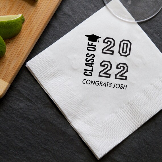 Personalized Graduation Napkins High School Grad College - Etsy
