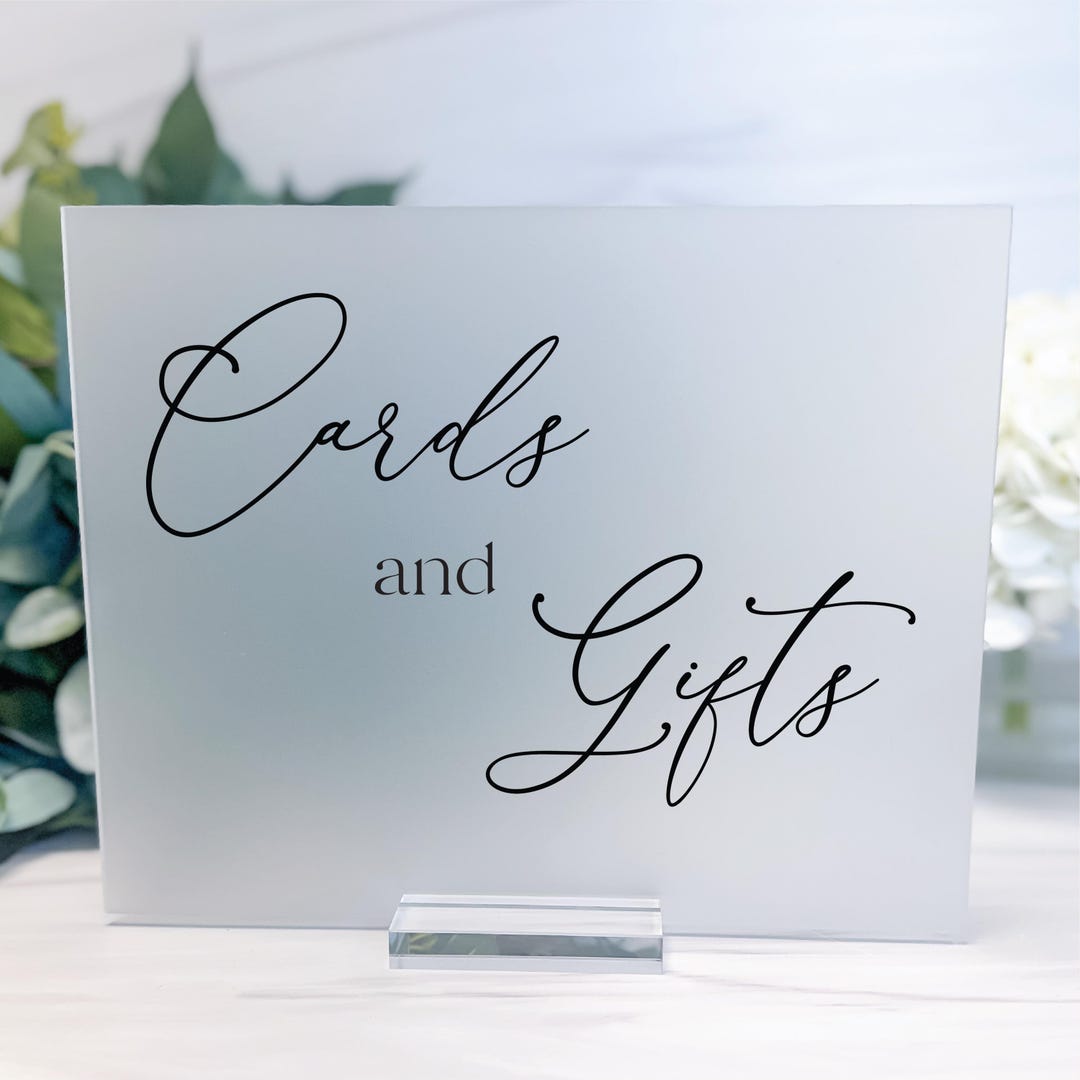 Cards and Gifts Wedding Sign, Wedding Gift Signs, Table Sign, Reception ...