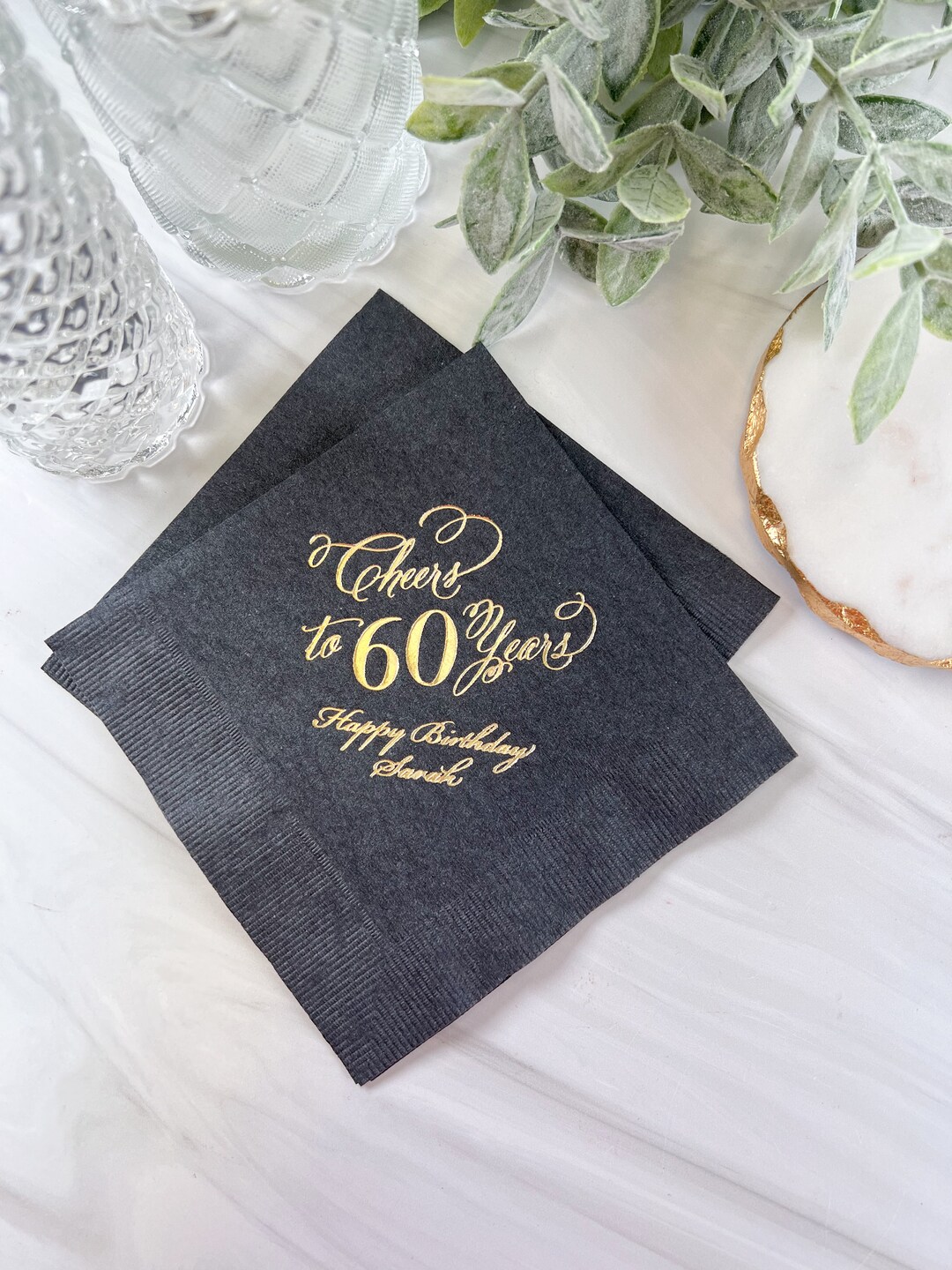 Birthday Cheers Personalized Napkins, Birthday Napkins, Birthday Decor ...