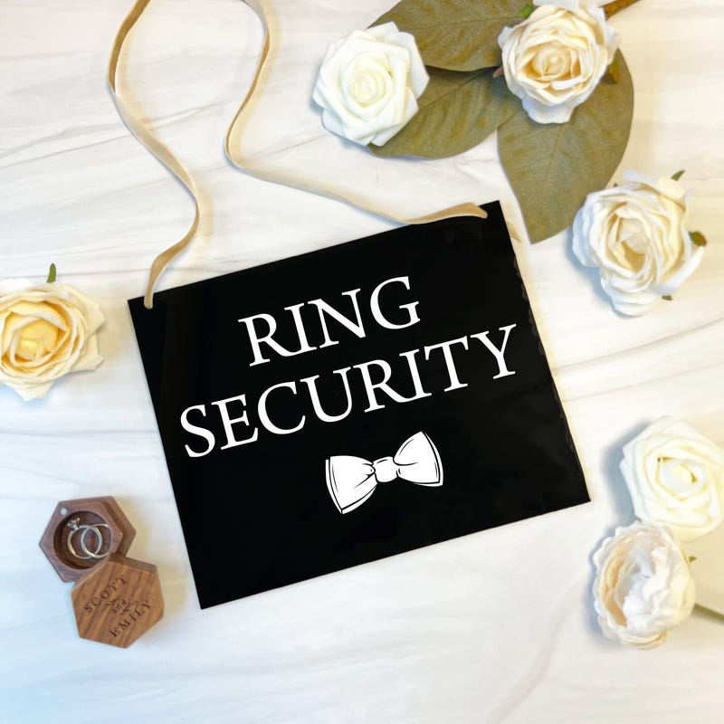 Ring Security Sign - Etsy