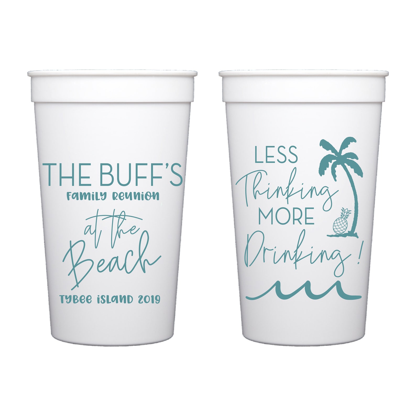 Less Thinking More Drinking Family Reunion Personalized - Etsy