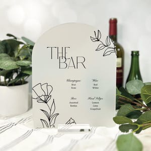 Custom Acrylic Table Sign: Personalized Wedding, Party, Business ...