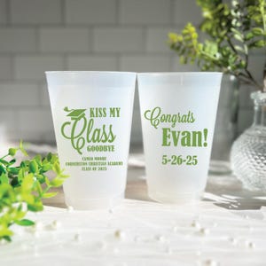 Kiss My Class Goodbye! Personalized Graduation Plastic Party ...