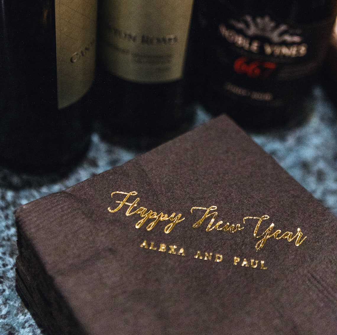 New Years Eve NYE Beverage/cocktail Napkins | Etsy