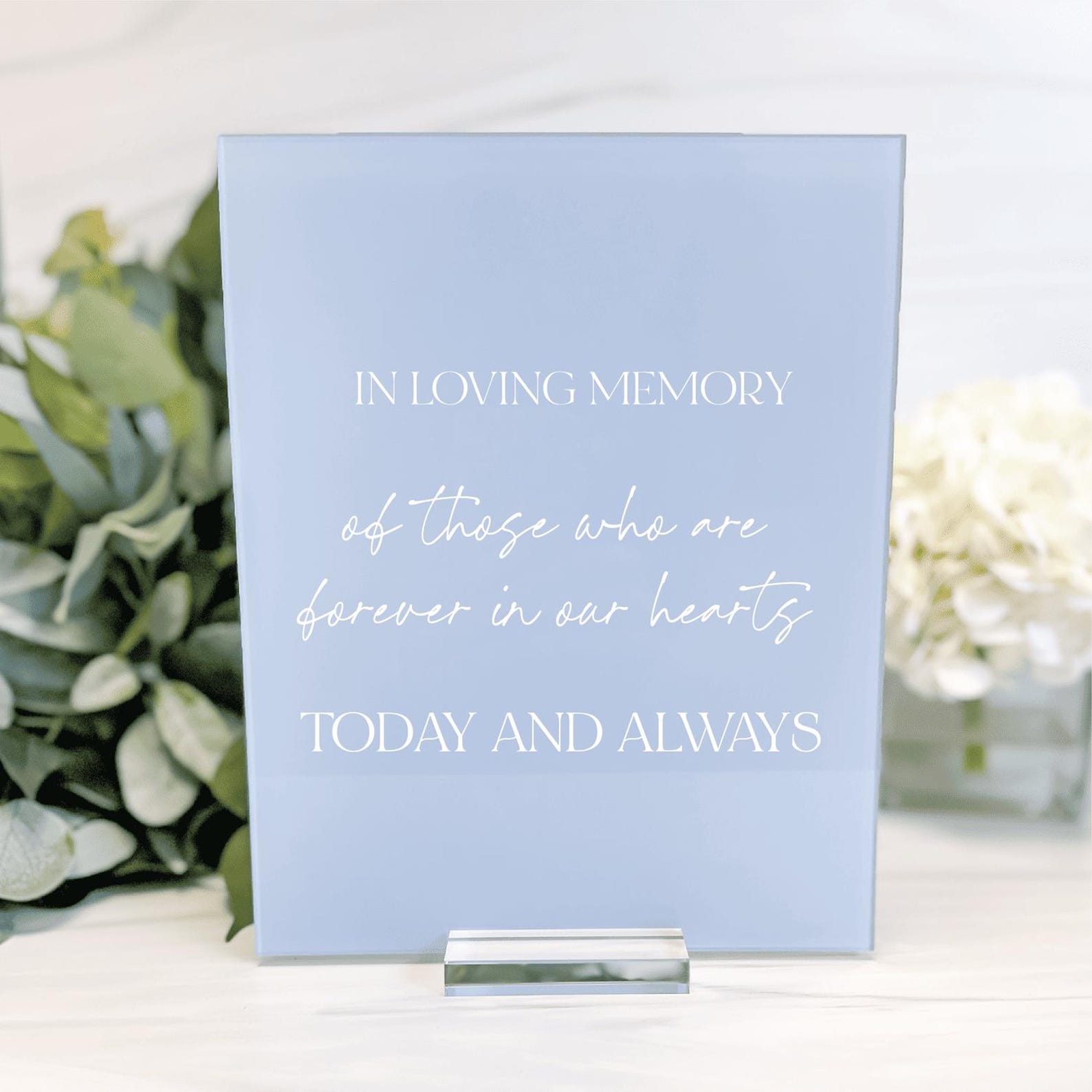 Memorial Table Sign: Acrylic Wedding Remembrance (custom Text) - Etsy