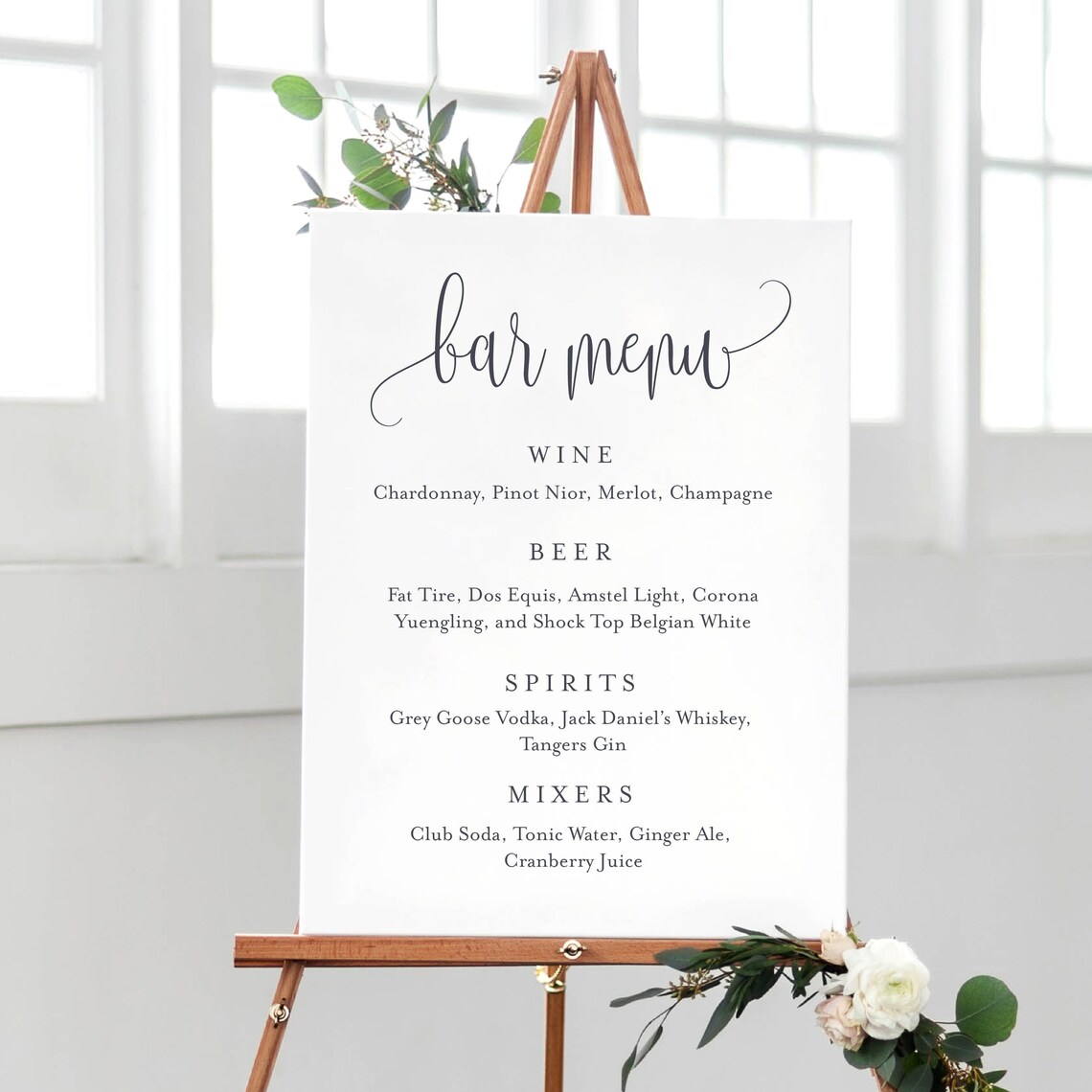 INSTANT DOWNLOAD Bar Menu Sign Signature Drink Bar Menu | Etsy