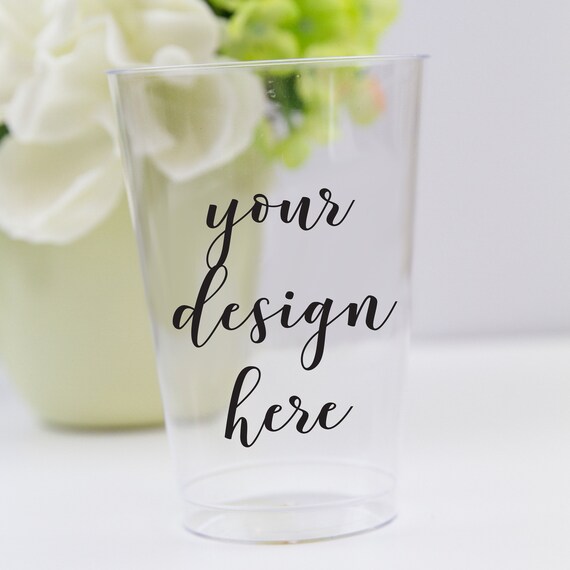 Design Your Own Personalized Clear Hard Plastic Cups - 30th Birthday ...