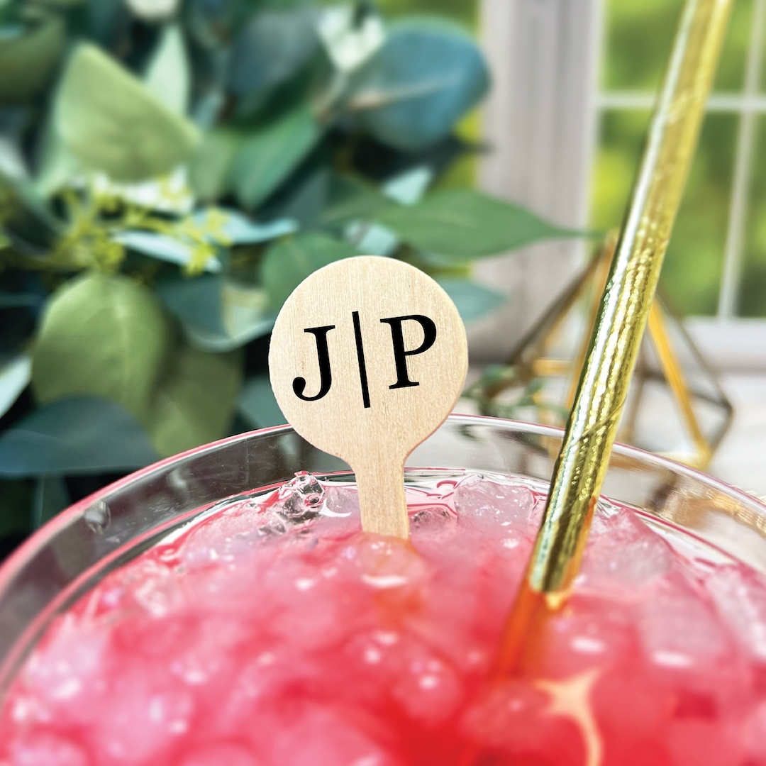 Custom Wedding Drink Stir Sticks Beverage Bar Stick, Wood Drink Stirs ...