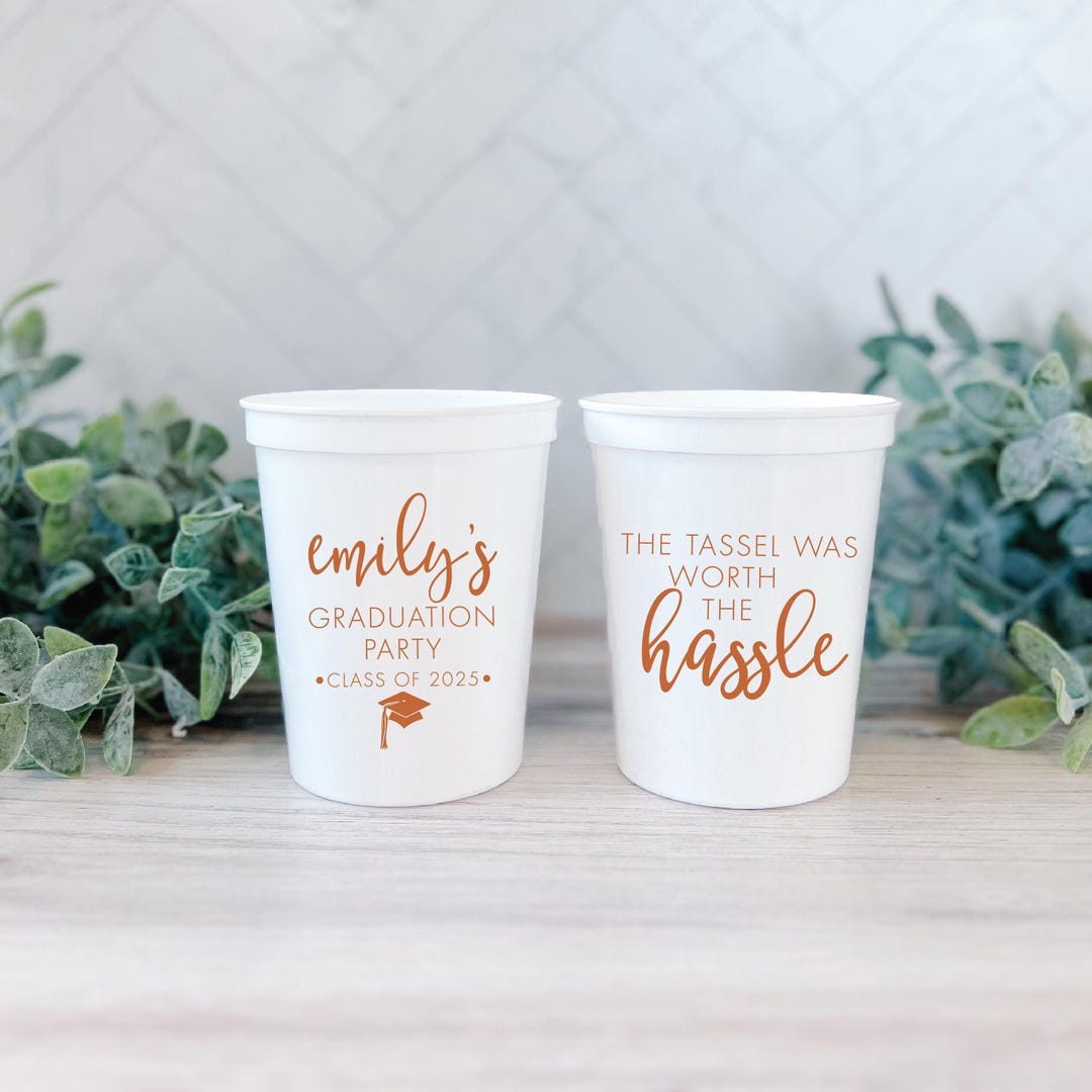 Personalized Graduation Stadium Cups: Class of 2025, Party Favors - Etsy