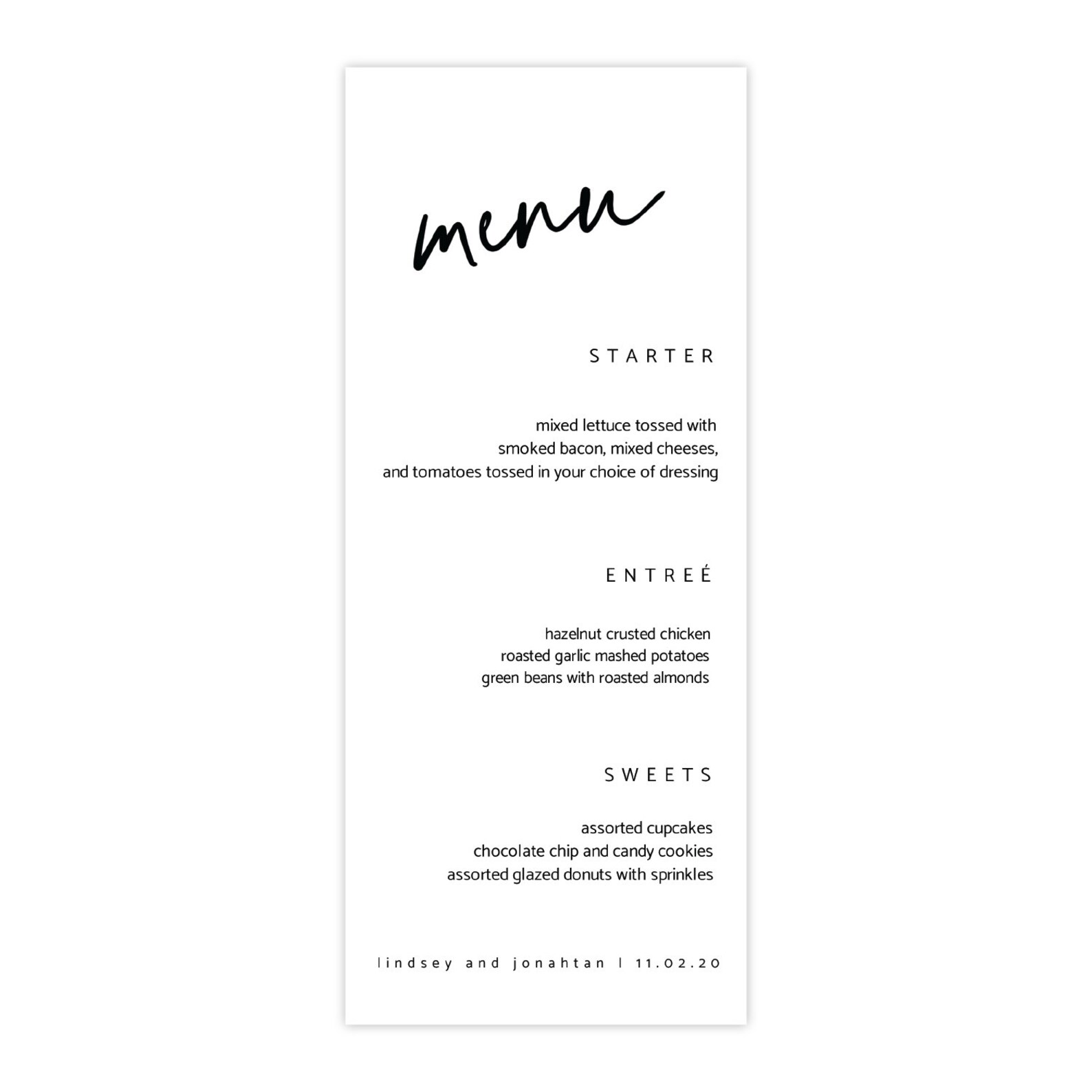 INSTANT DOWNLOAD Modern Wedding Reception Menu Cards 5x7 Or Etsy instant-download-modern-wedding-reception-menu-cards-5x7-or-etsy