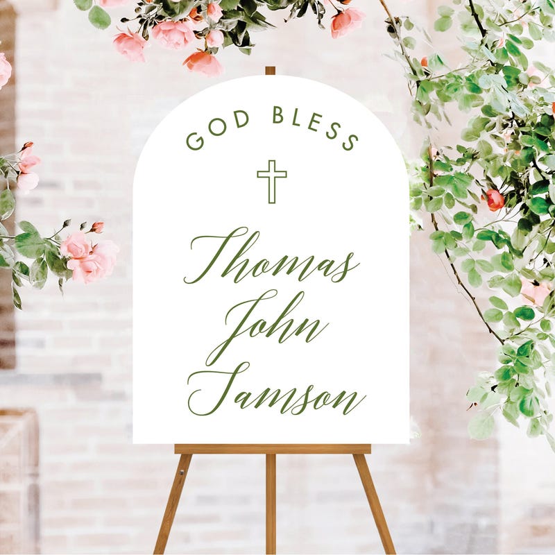 Christening Welcome Sign - Etsy