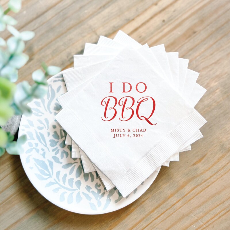 I Do Bbq Napkins - Etsy