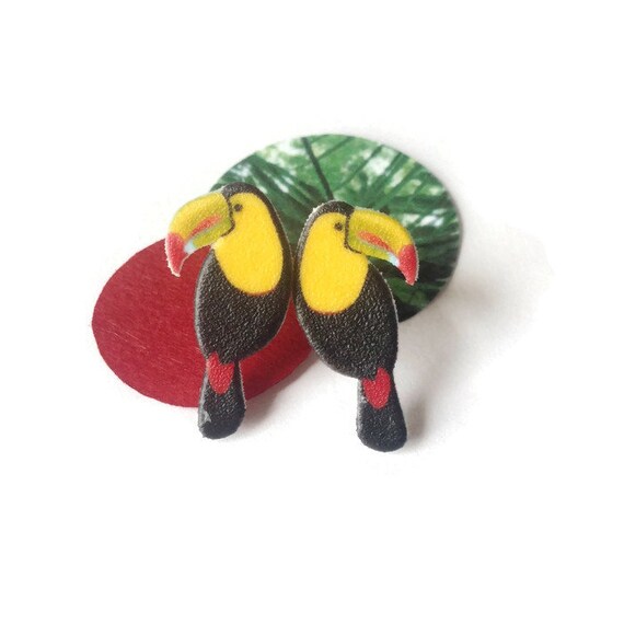 Toucan Earrings Toucans Bird Jewelry | Etsy