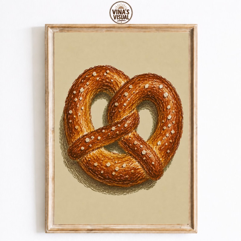 Pretzel Artwork - Etsy