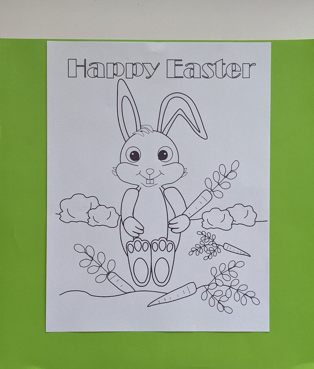 Easter Coloring Pages: Bunnies, Chicks, Lamb (digital Download) - Etsy