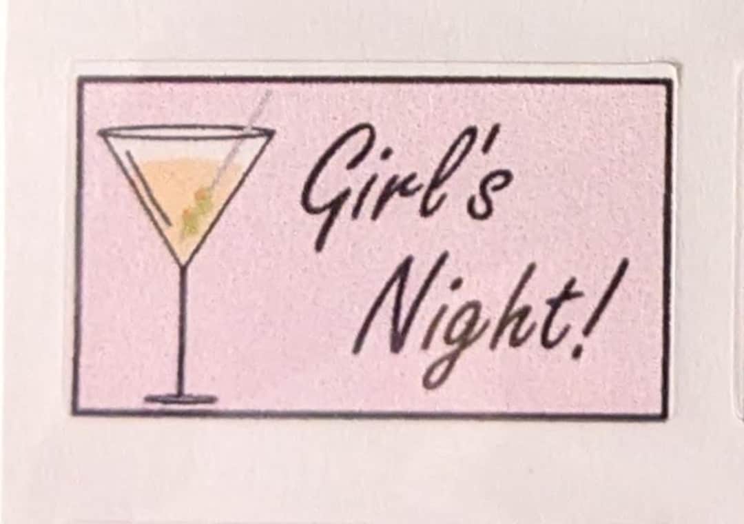 Sticker Sheet 75 Girl's Night Out Stickers, Lunch With Friends Stickers ...