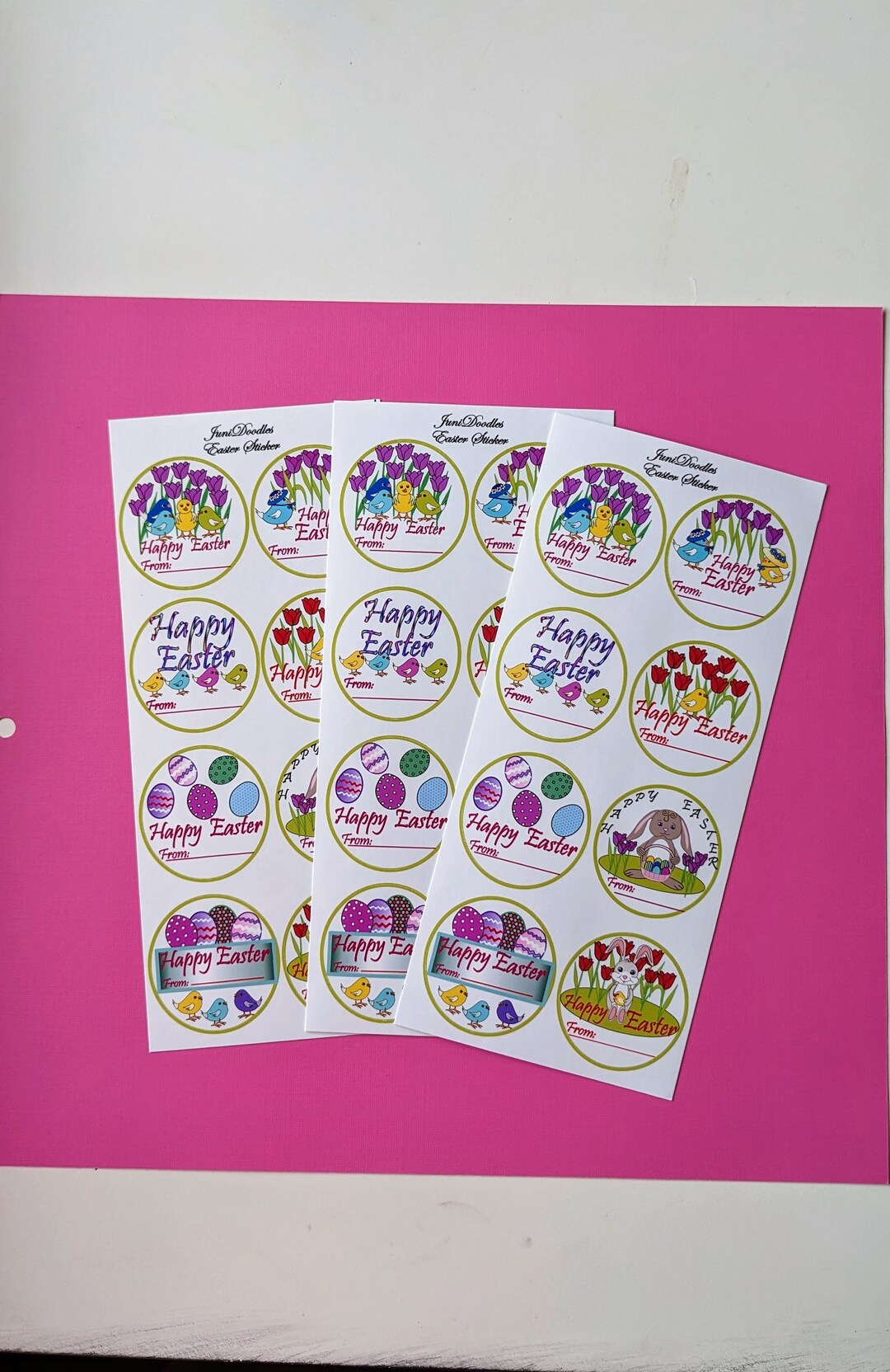32 Easter Labels for Treat Bag, Easter Label for Goodie Bags or ...