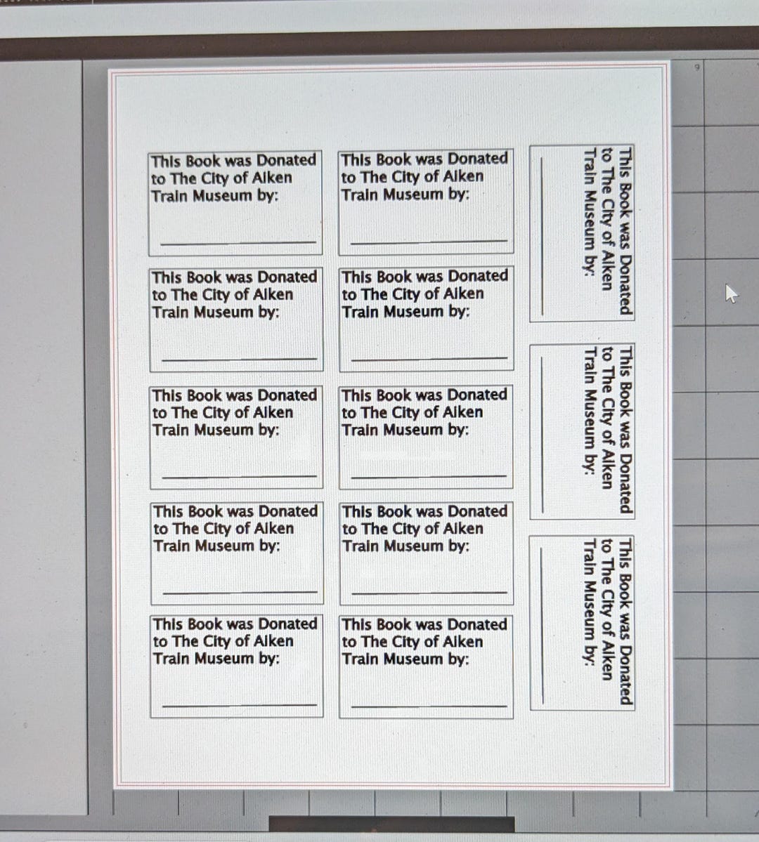 Sticker, Labels for Donated Books - Etsy