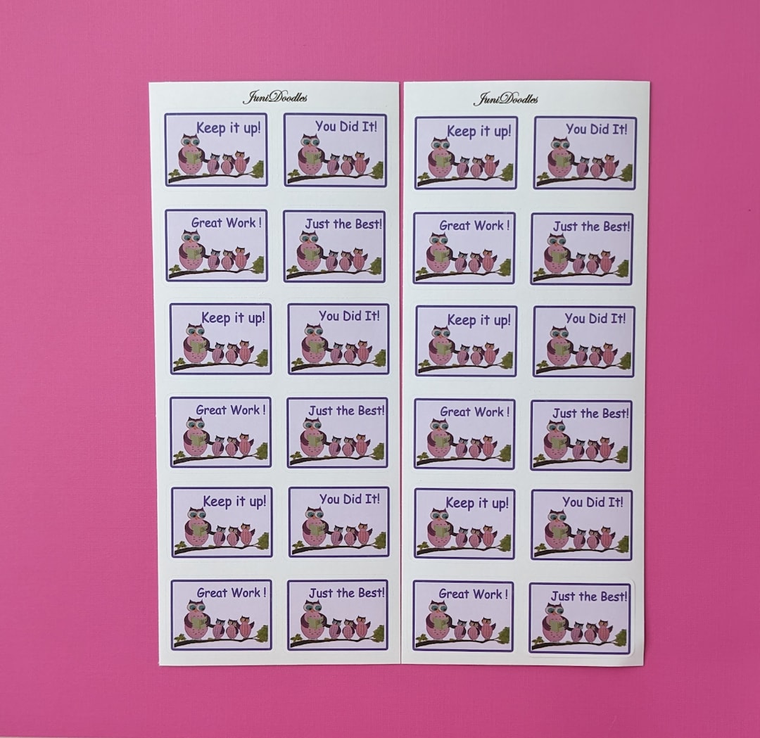 Sticker Sheet, Reward Stickers, Teacher Stickers, School Stickers, Good ...