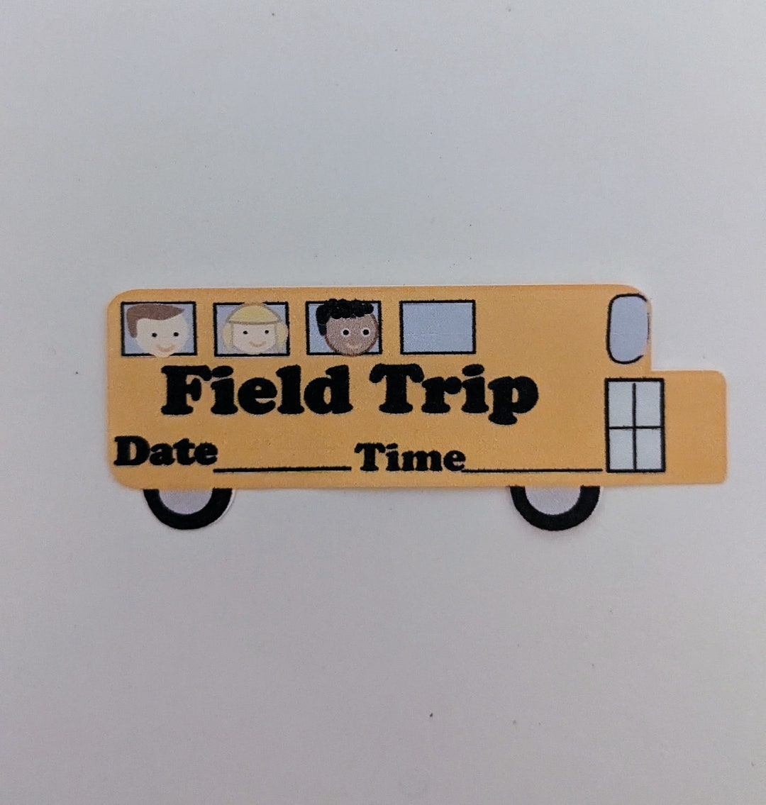 33 School/camp Field Trip Stickers for Student's Agenda to Take Home - Etsy