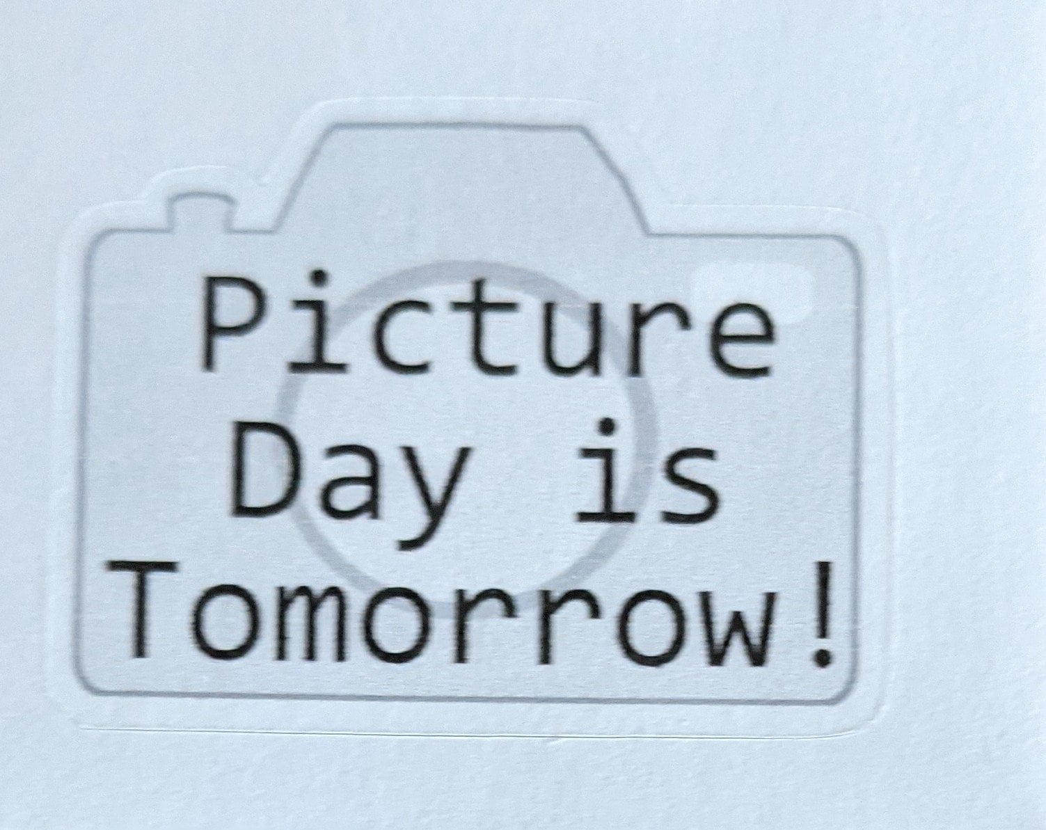 36 Picture Day Reminder Stickers, Student Agenda Reminder - Etsy