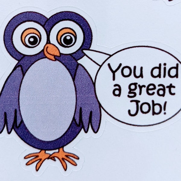 Good Job Stickers - Etsy
