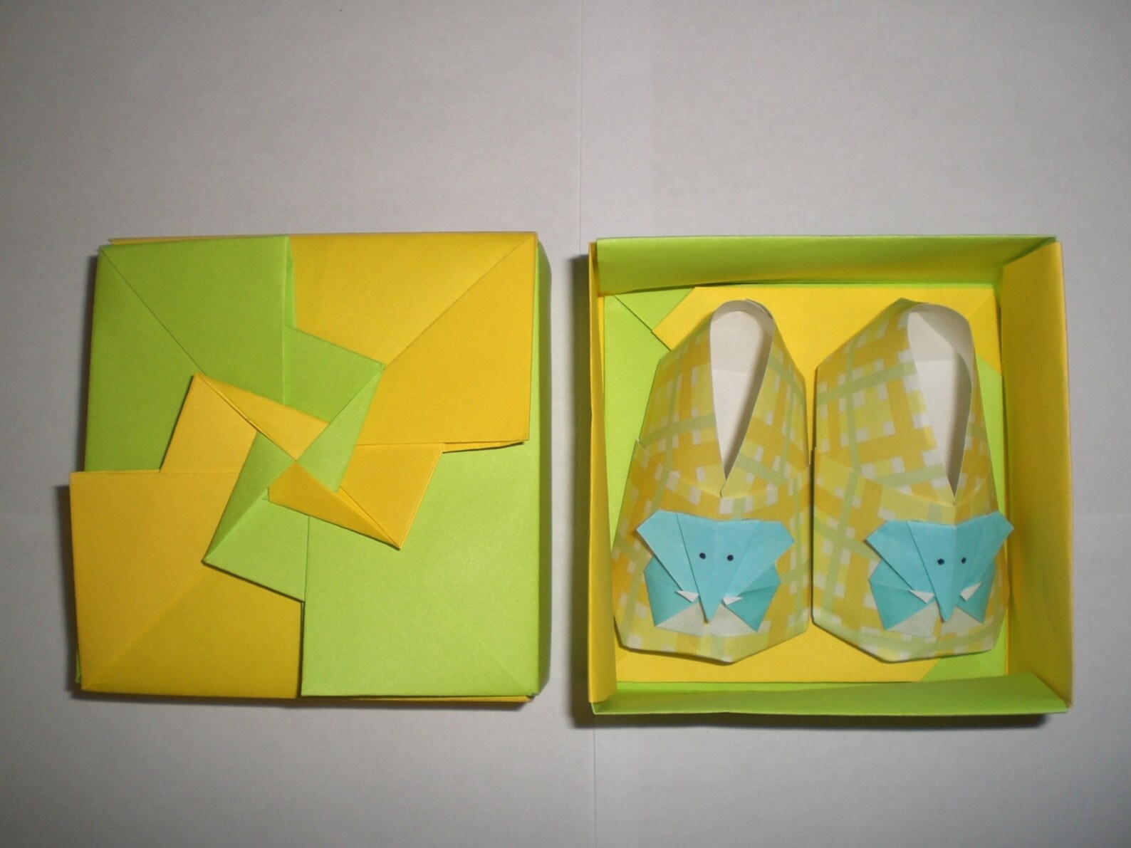 Origami Baby Booties Shoes With Box - Etsy