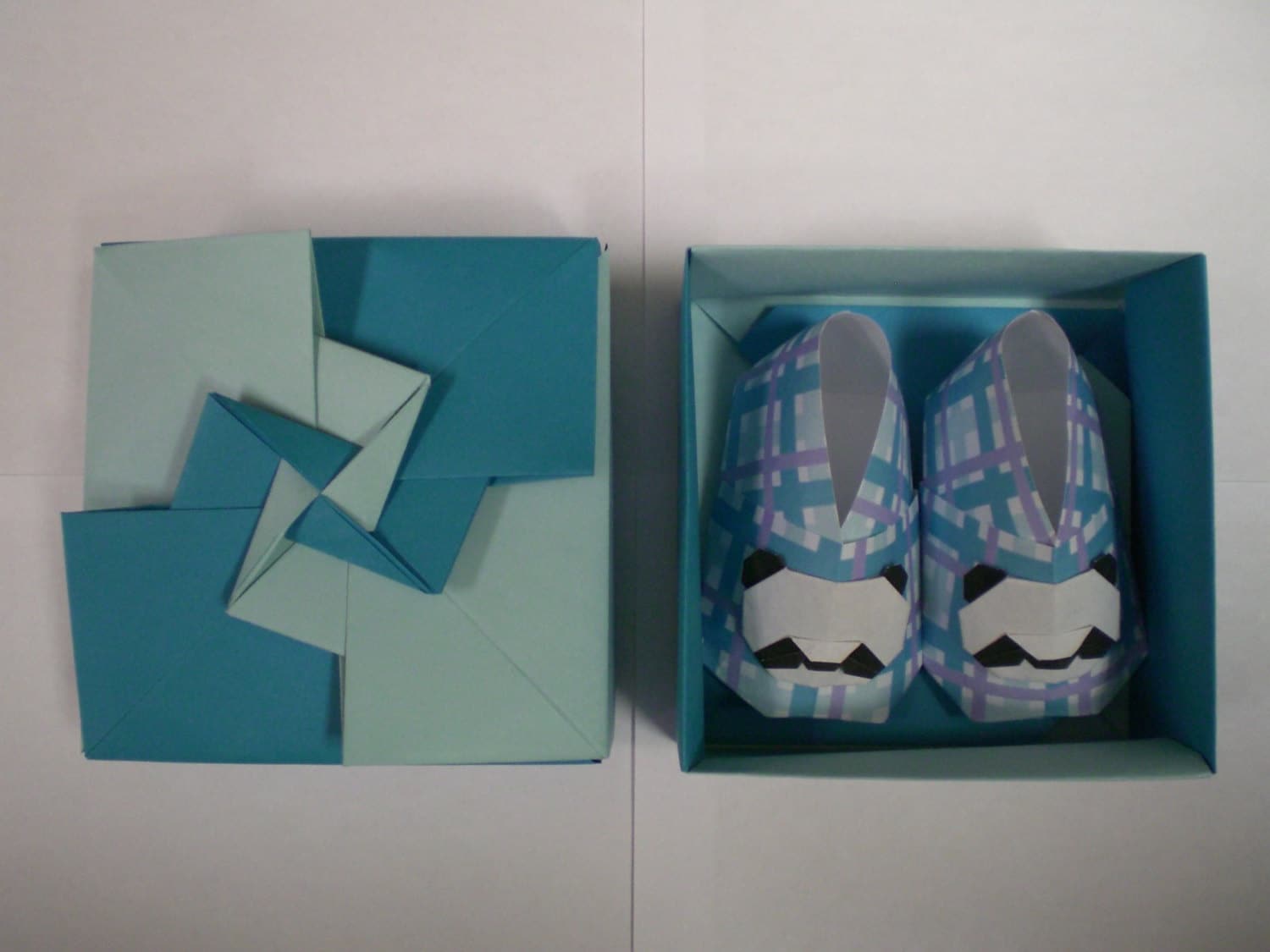 Origami Baby Booties Shoes With Box - Etsy