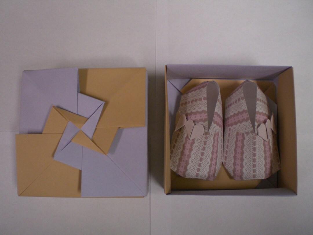 Origami Baby Booties Shoes With Box - Etsy