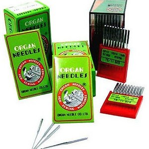Commercial Embroidery Machine Needle Box of 100 Round Shank Sharp Point ...