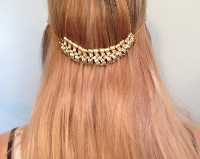 Simple Gold 1920s Head Jewelry - Etsy