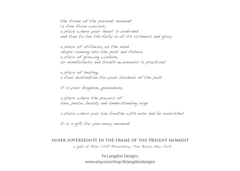 Inner Sovereignty in the Frame of the Present Moment - Etsy