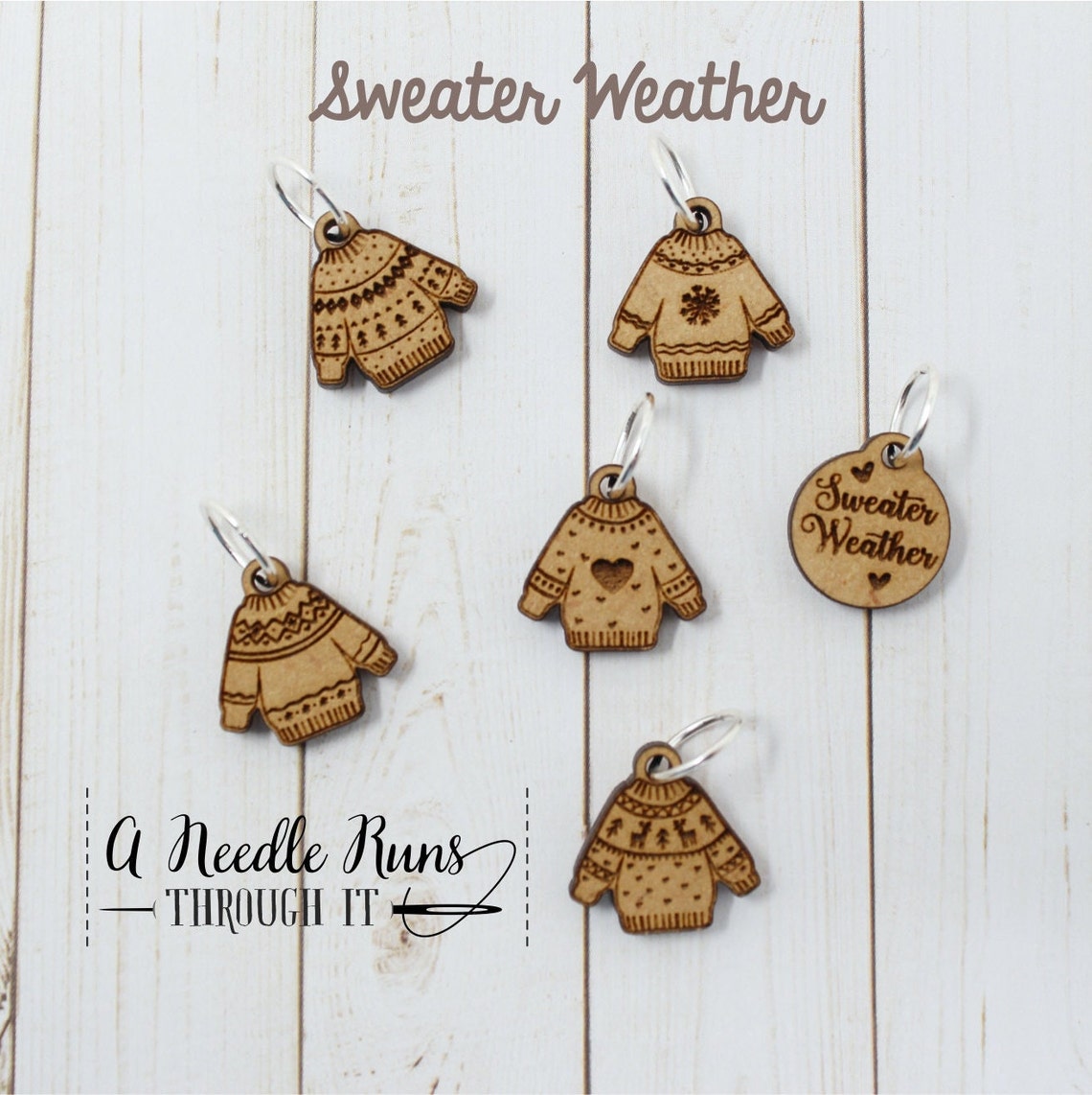 Sweater Weather Stitch Marker Set Snag Free Stitch Markers - Etsy