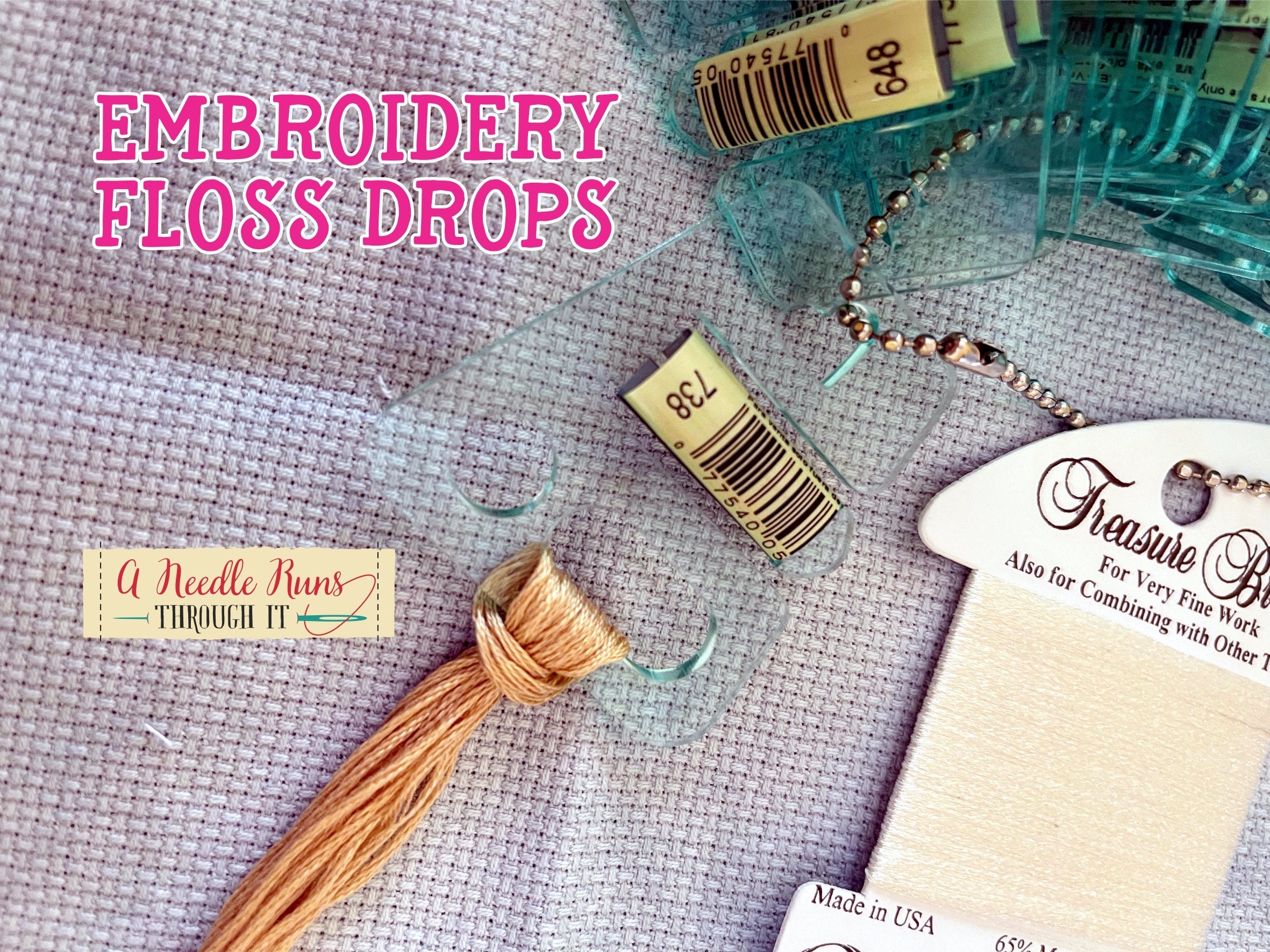 Embroidery Thread Holder,acrylic Floss Keeper for Embroidery Thread ...