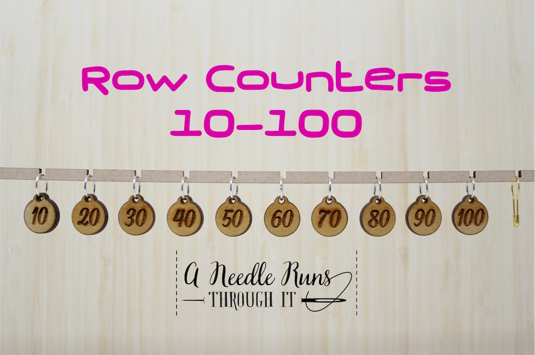 10-100 Row Counters - Stitch Markers (set of 10) - Etsy