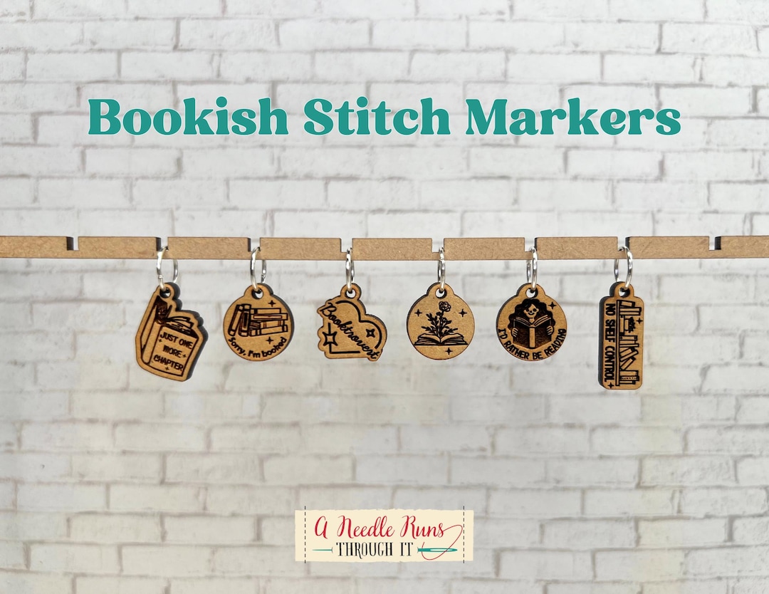 Bookish - Stitch Markers (set of 6) - Etsy
