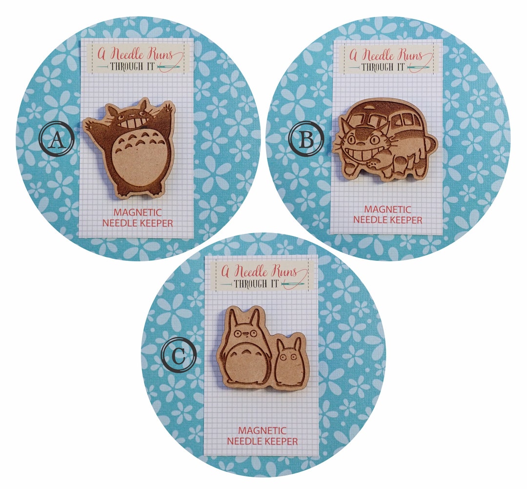 Cross Stitch Needle Minder,forest Friends Needle Minder,wood Magnetic ...