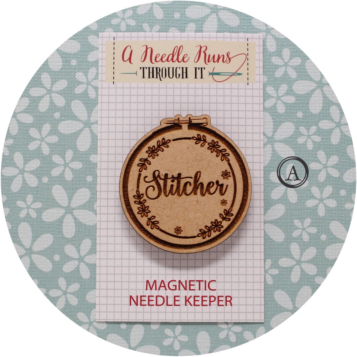 Cross Stitch Needle Minder Cute Stitcher Needleminderwood | Etsy