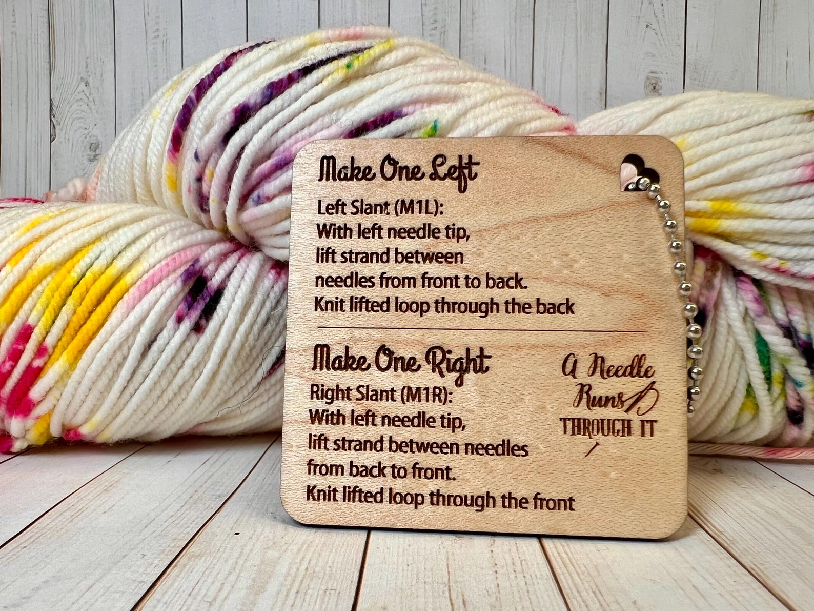 Make 1 Left, Make 1 Right Help Tag, Increase Instruction Tag, Sweater ...