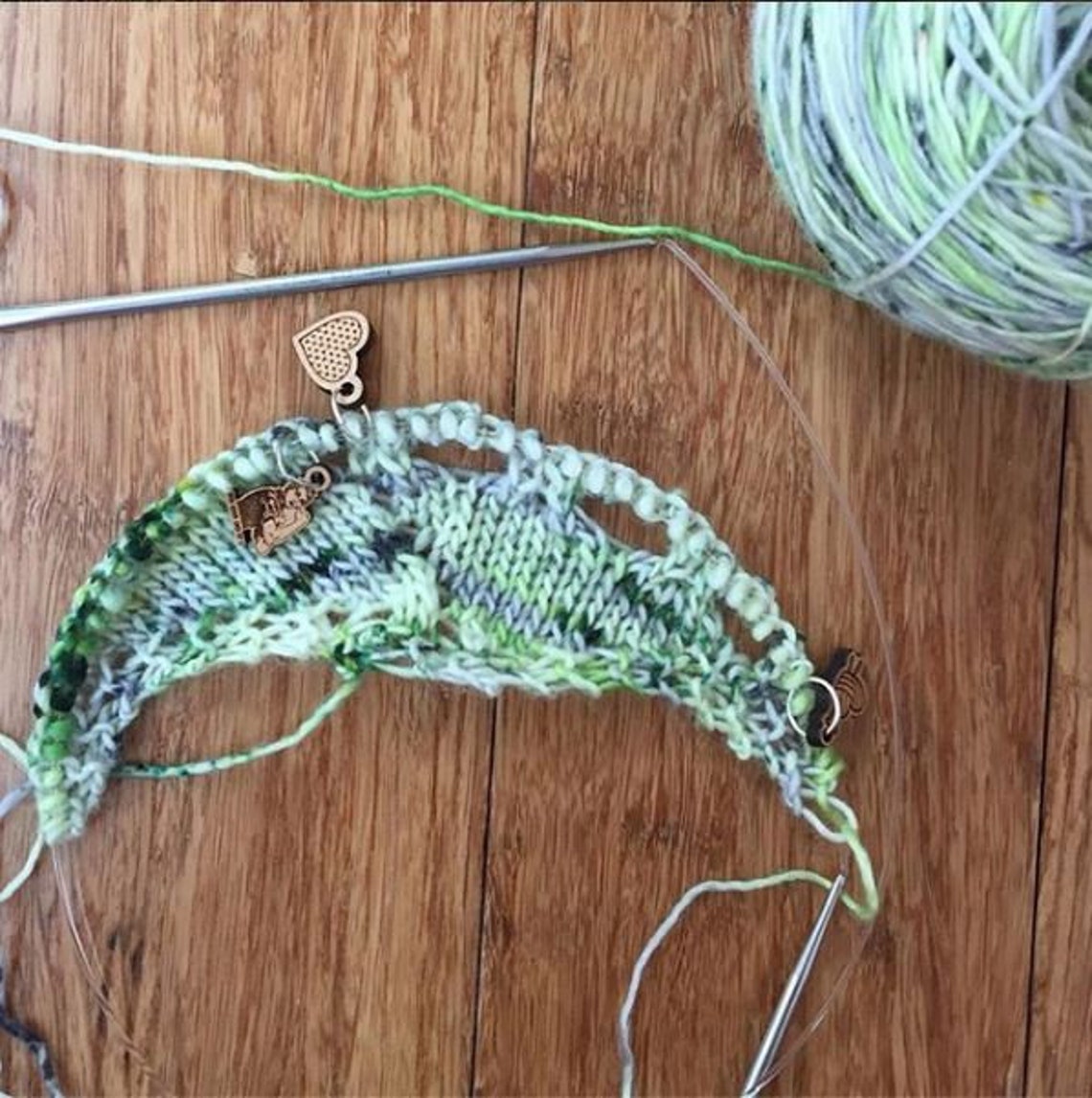 Kitties Front and Back Stitch Markers Set Sock Knitter - Etsy