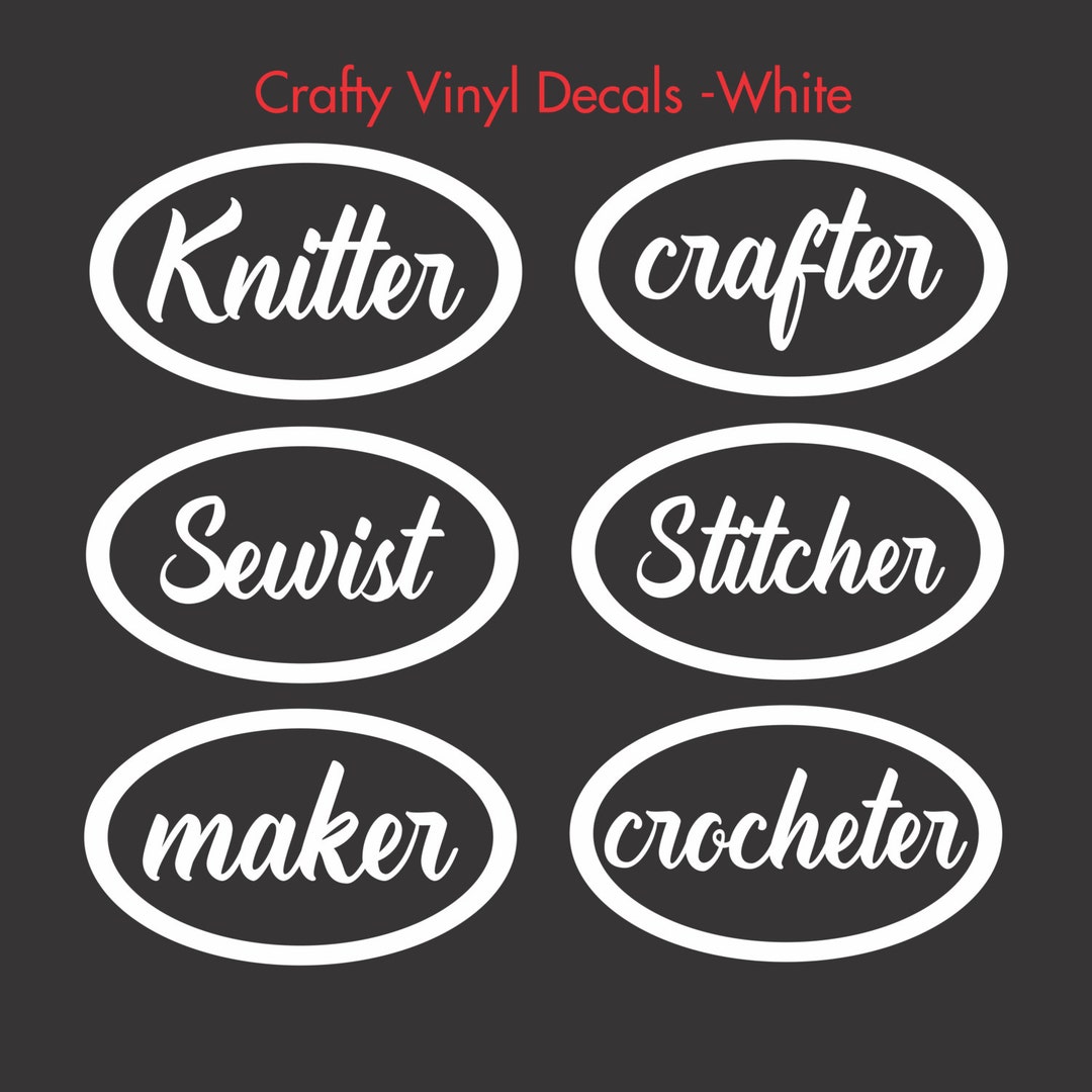 Crafty Car Decals, Laptop Decal, Vinyl Stickers for Your Car or Window ...