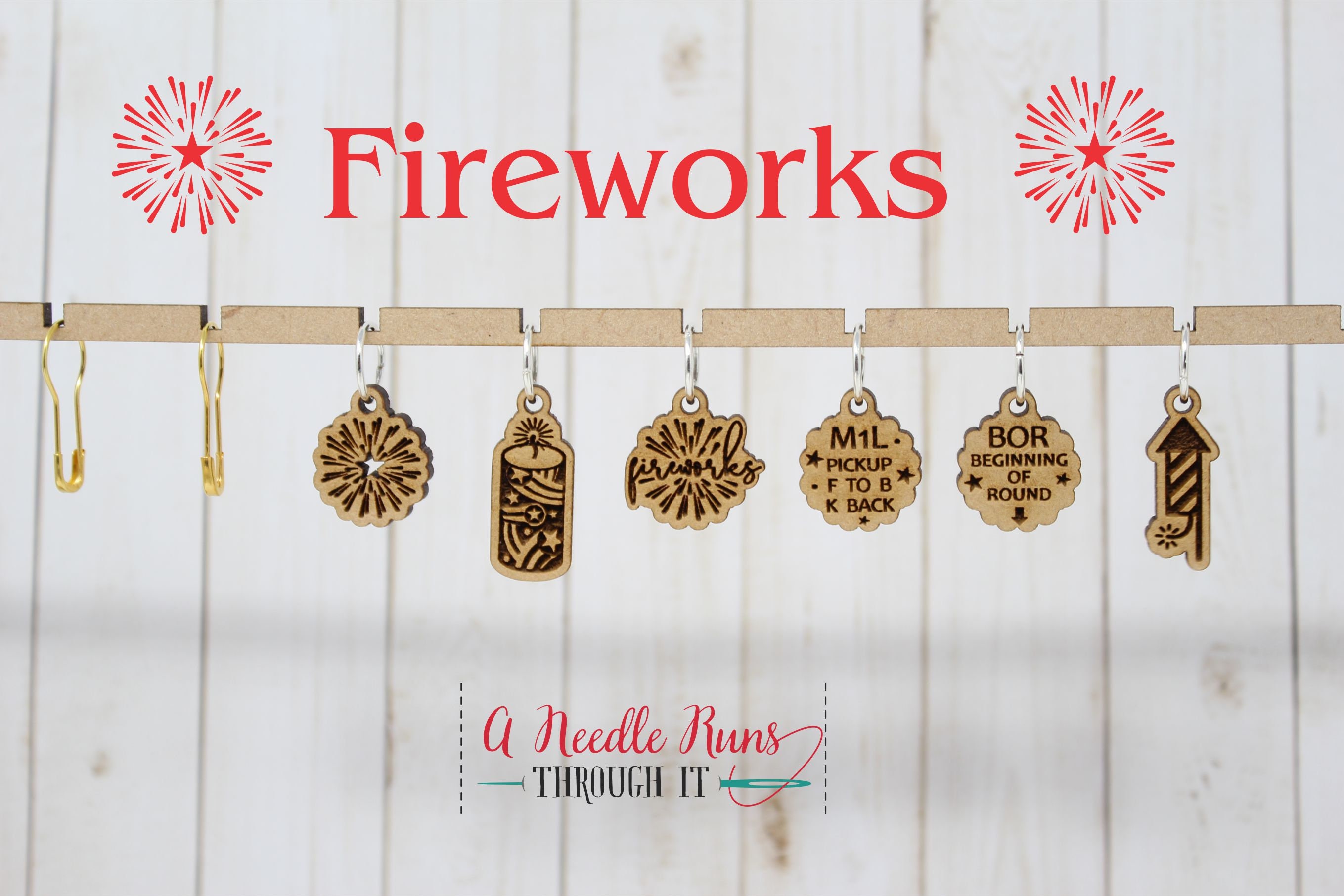 Fireworks Knitalong Stitch Marker Set Snag Free Markers - Etsy