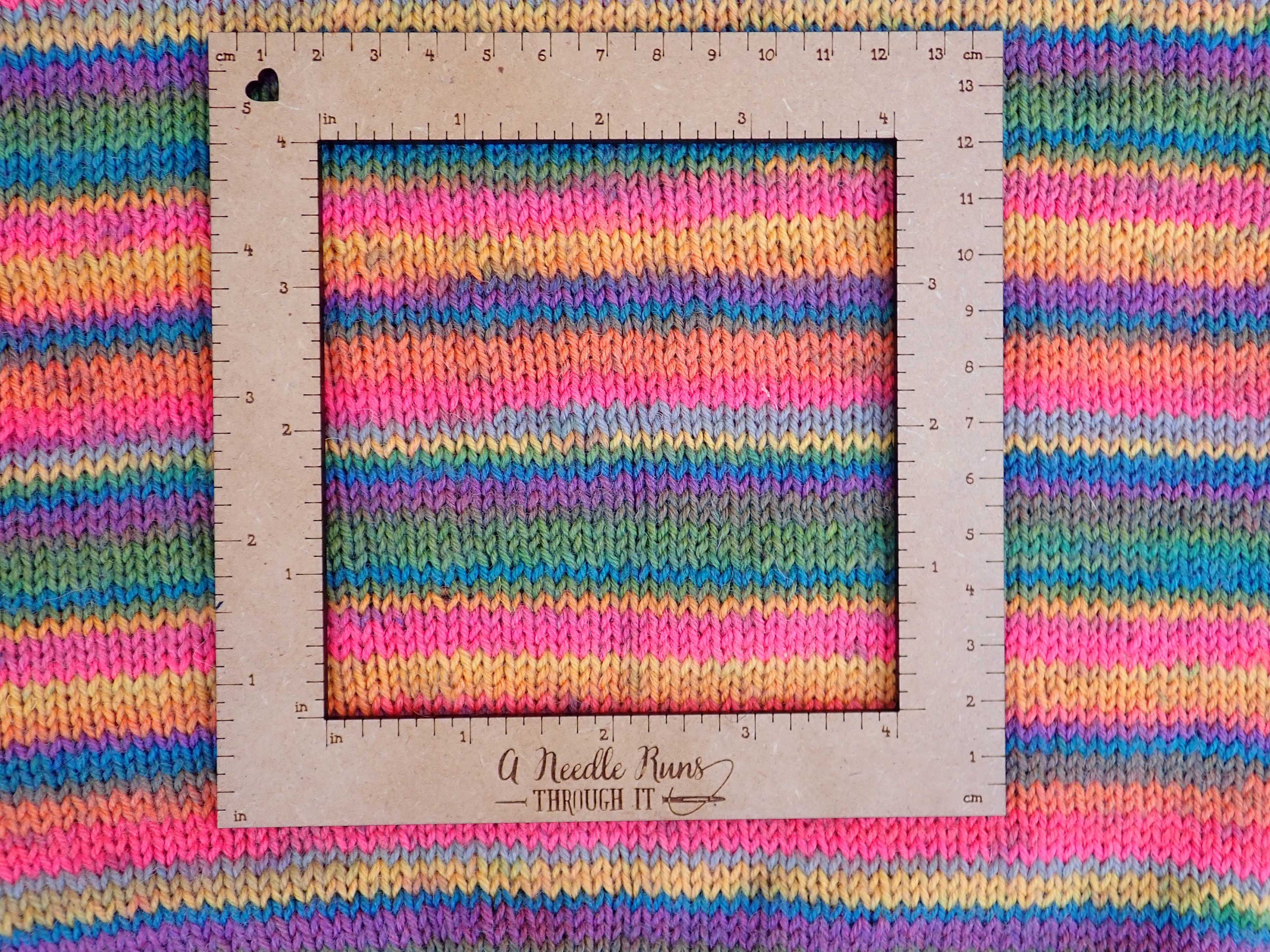 Knitting Gauge Swatch Ruler 4 Ruler 2ruler or | Etsy