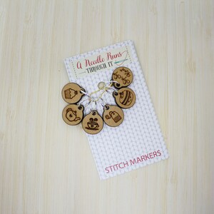 Tea Set Stitch Markers Set, Tea Lover, Knitter Gift. Cupcake Stitch ...