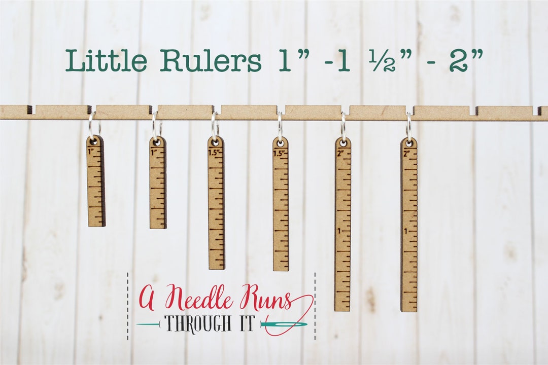 Little Rulers Stitch Markers Set, Knitter Gift, Snag Free Stitch ...