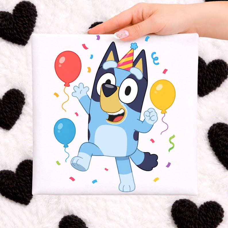 Paquete de imágenes PNG de Bluey, conjunto de imágenes prediseñadas de ...