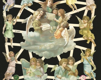 German Embossed Vintage Style Scrap Die Cut Relief Christmas - Etsy